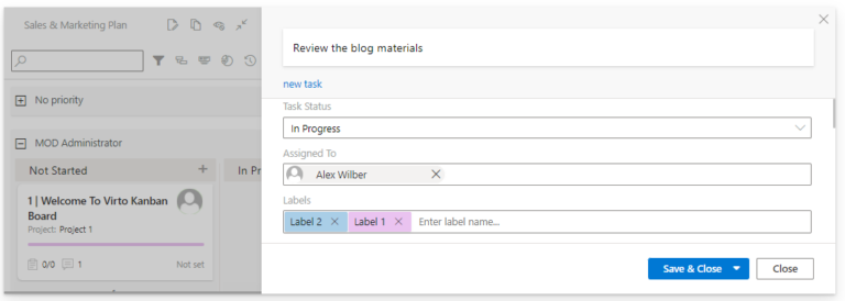 Getting started with Virto Kanban App - Virtosoftware Guides & Docs