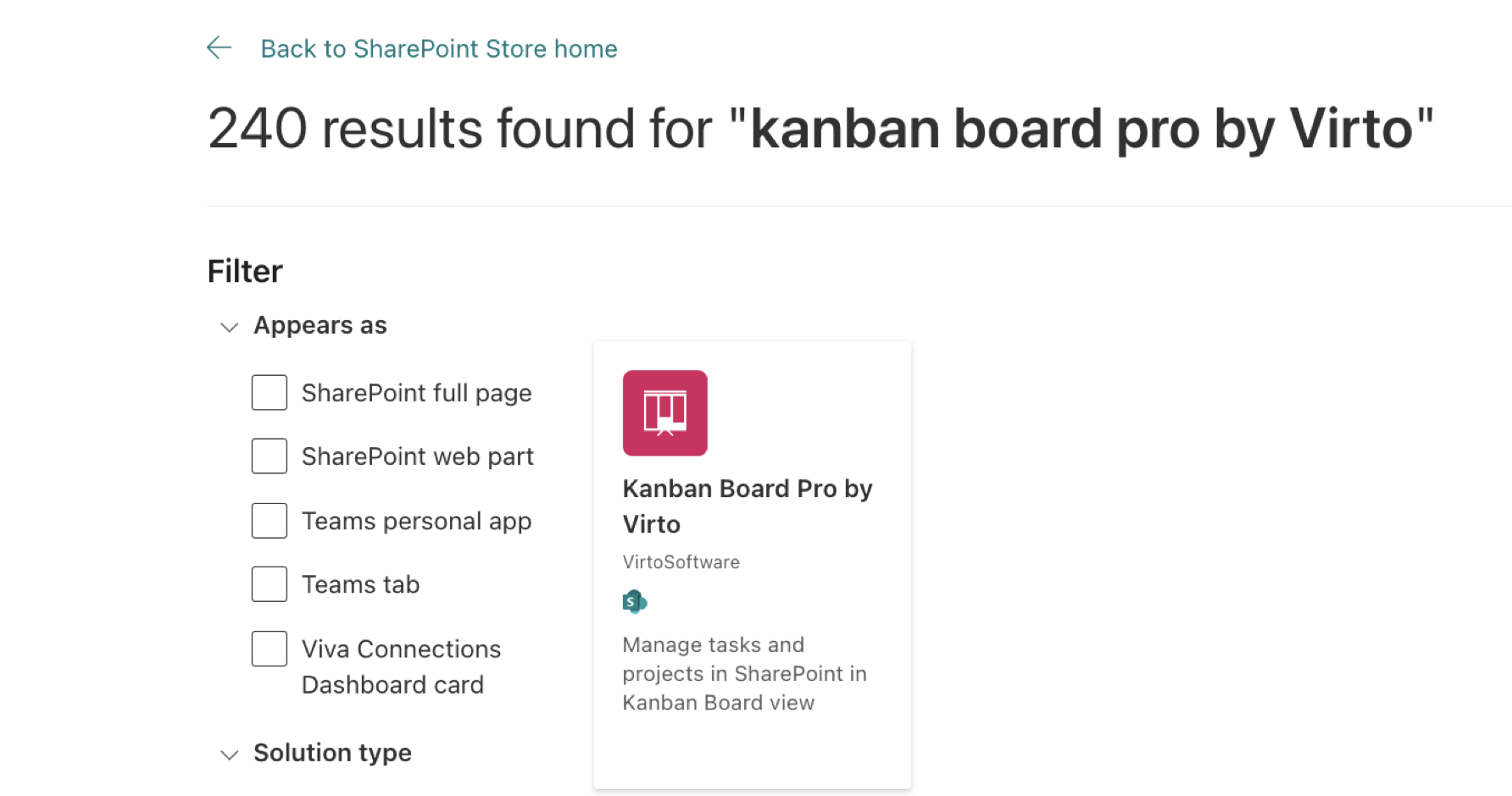 Installing Virto Kanban Board App - Virtosoftware Guides & Docs