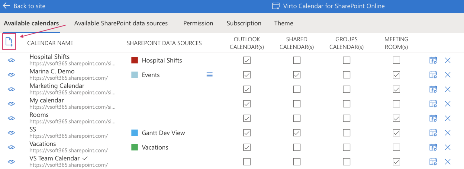 Adding a New Calendar - Virtosoftware Guides & Docs
