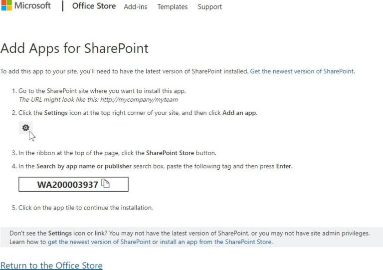 Adding App to Modern SharePoint site and Teams - Virtosoftware Guides & Docs