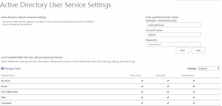 Fields Management - Virtosoftware Guides & Docs