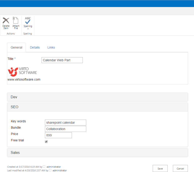 General settings - Virtosoftware Guides & Docs
