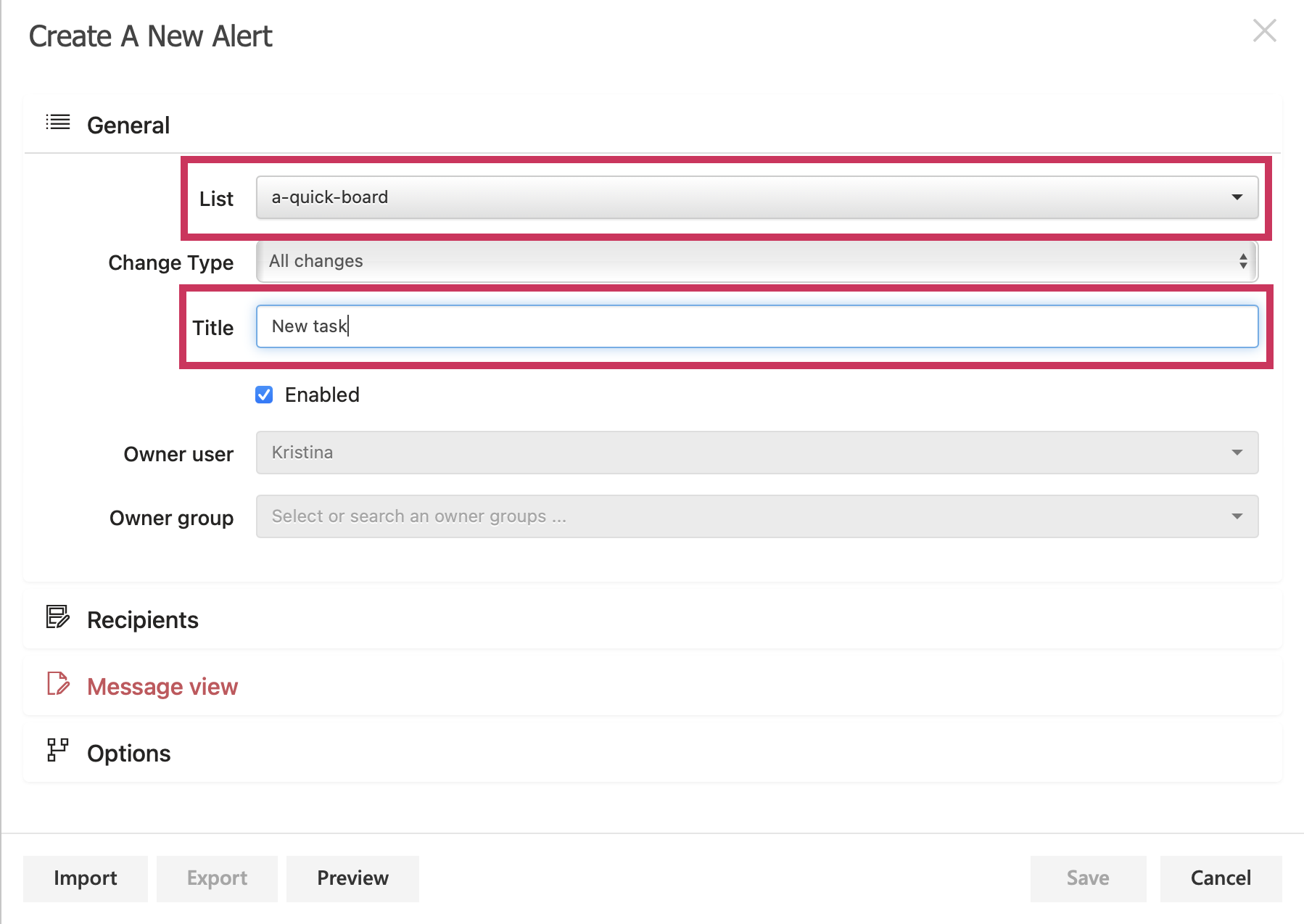 How to set up an alert if a task has been assigned to a user? - Virtosoftware Guides & Docs
