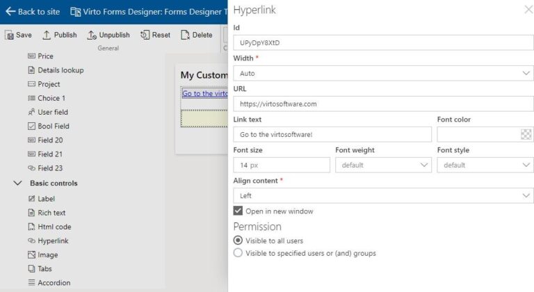 Hyperlink - Virtosoftware Guides & Docs