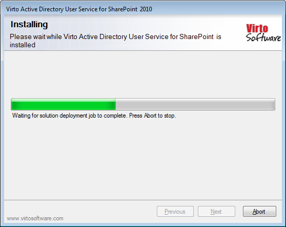Installing Virto Active Directory User Service For Sharepoint 2010 Virtosoftware Guides And Docs