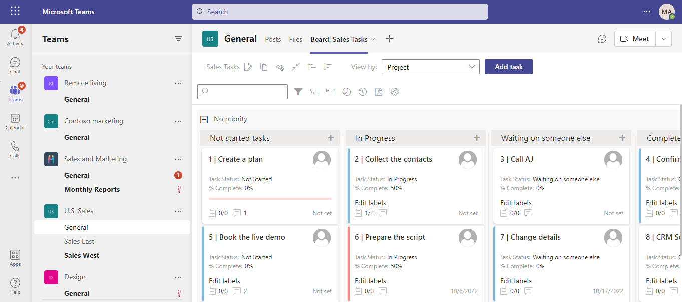 Kanban Board in Microsoft Teams - Virtosoftware Guides & Docs