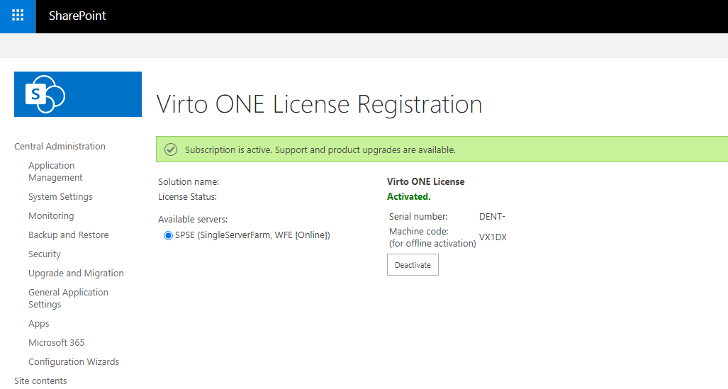 Offline Virto One License Activation Virtosoftware Guides And Docs