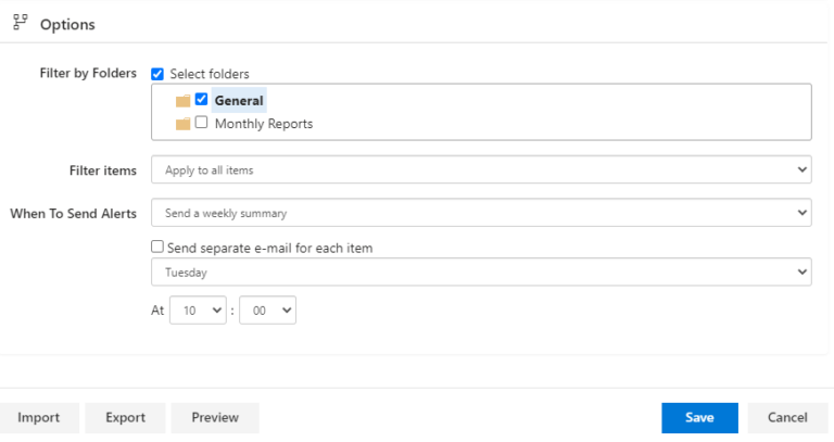 Options - Virtosoftware Guides & Docs