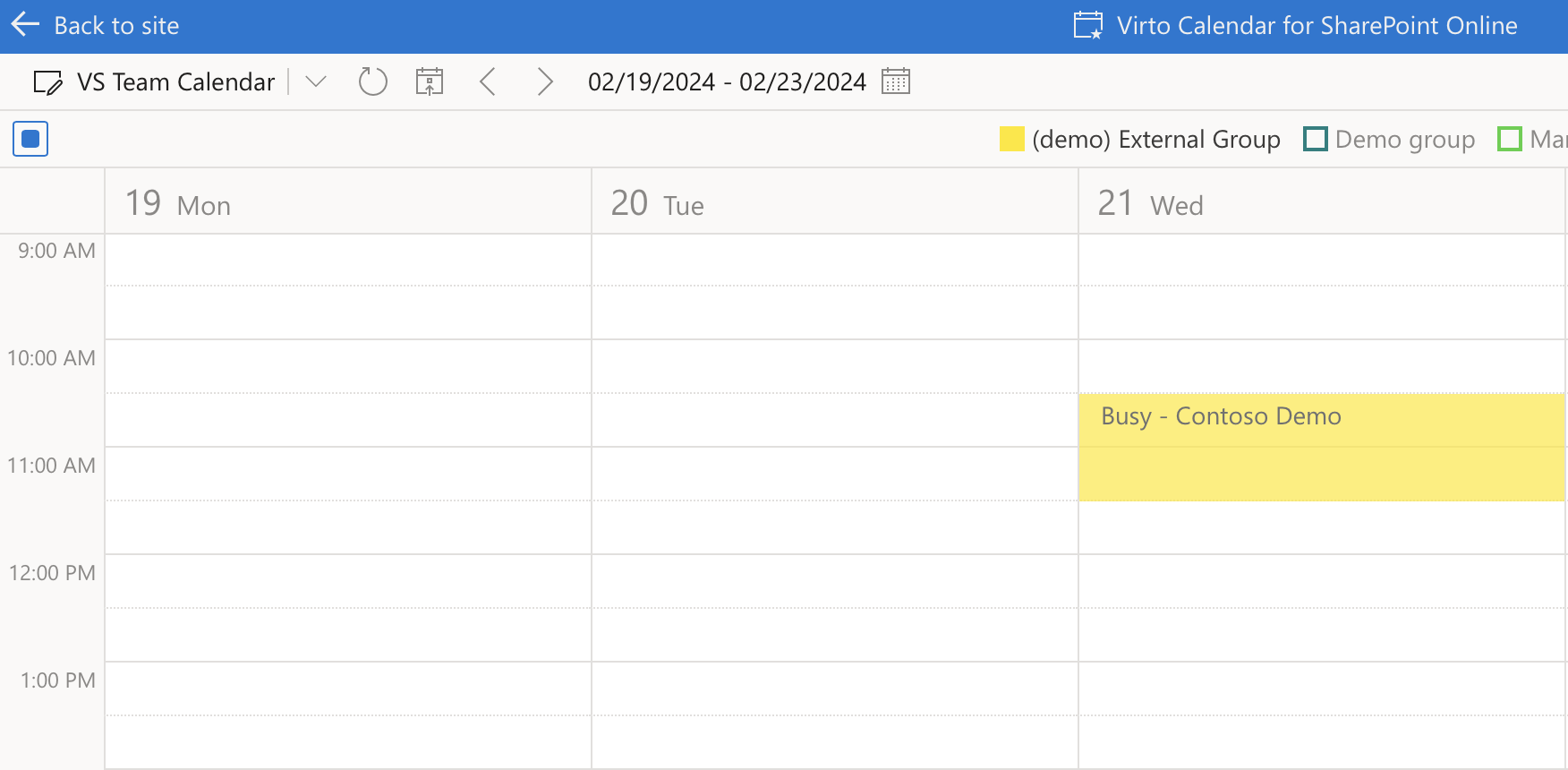 Outlook Group Calendar - Virtosoftware Guides & Docs