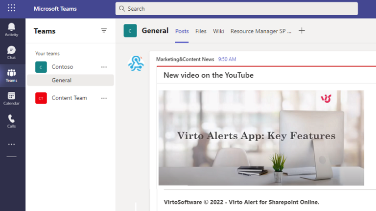 Preview image and video URLs in Microsoft Teams alerts - Virtosoftware ...