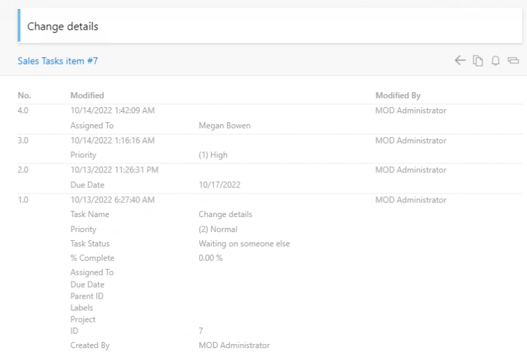 Task And Board History Virtosoftware Guides And Docs