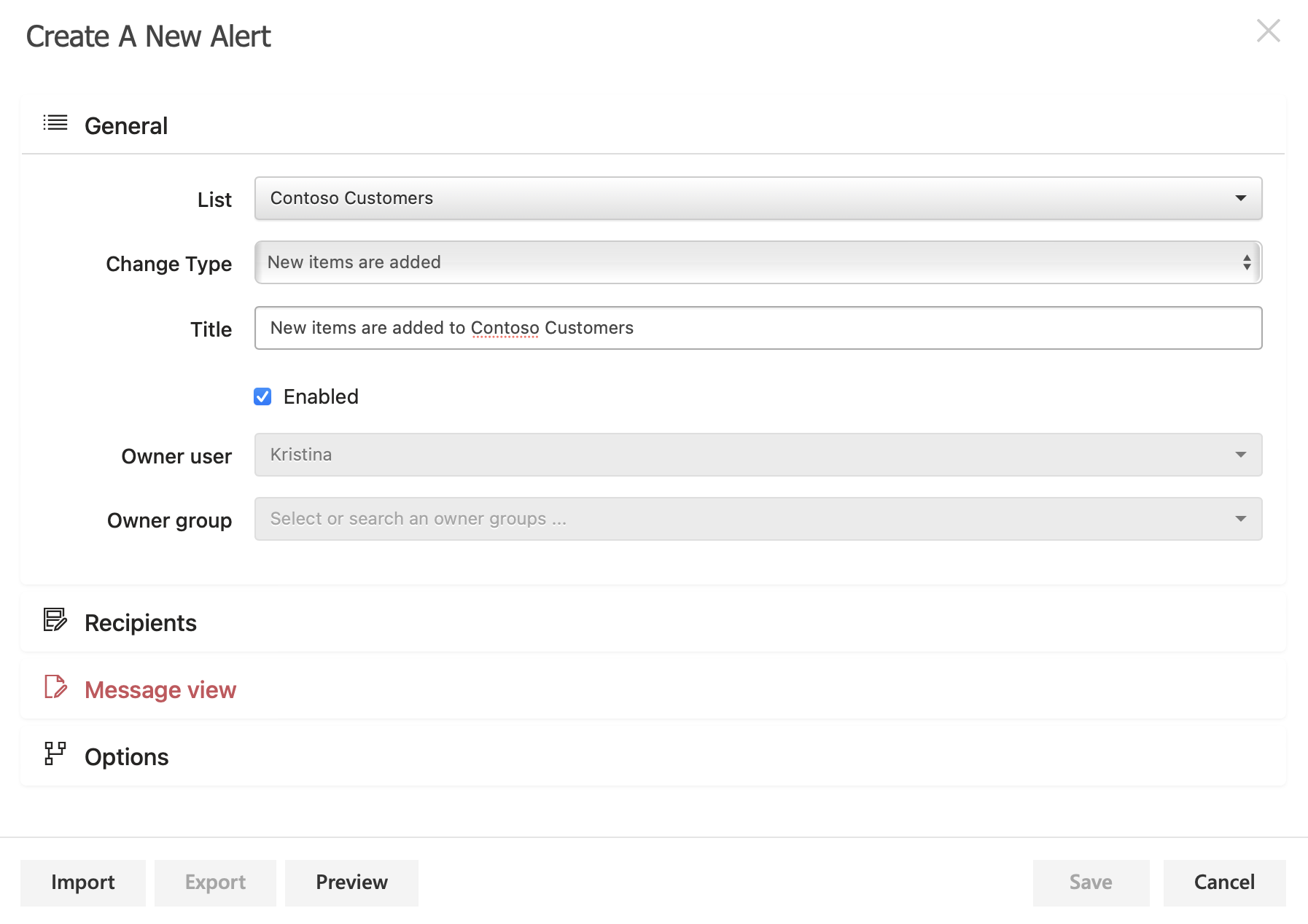 Using Virto Alerts & Reminder App for SharePoint Lists - Virtosoftware Guides & Docs