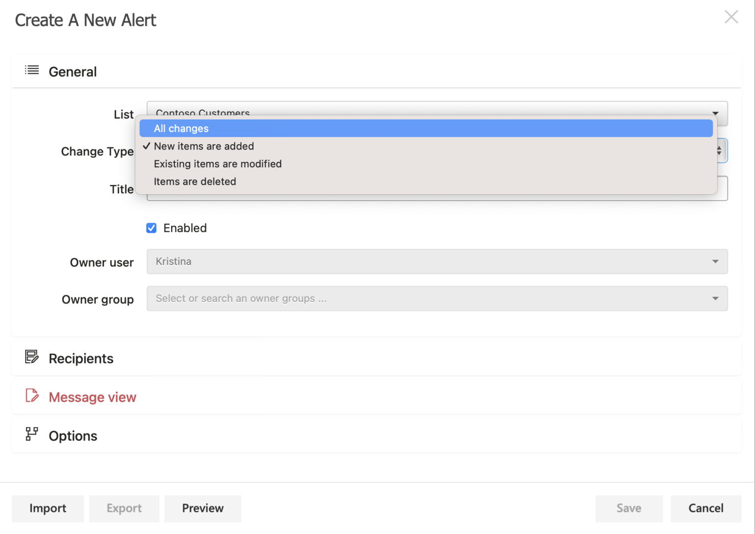 Using Virto Alerts & Reminder App for SharePoint Lists - Virtosoftware Guides & Docs