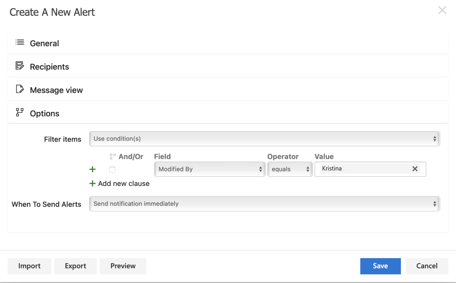 Using Virto Alerts & Reminder App for SharePoint Lists - Virtosoftware Guides & Docs