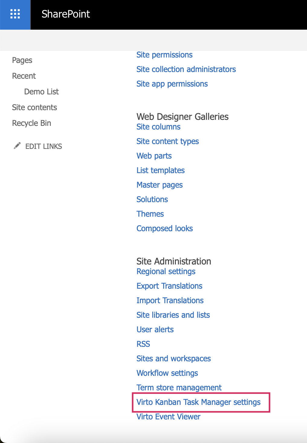 Administration tools - Virtosoftware Guides & Docs
