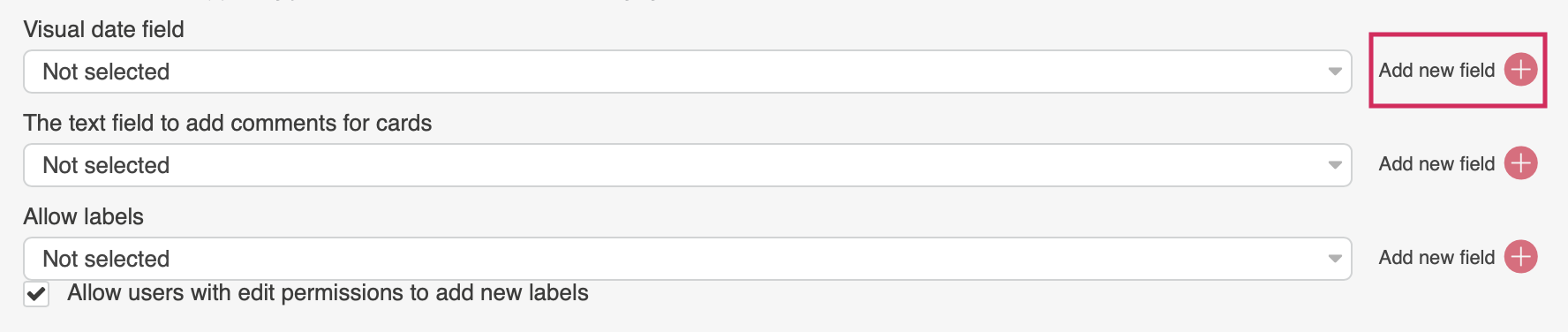 Board fields - Virtosoftware Guides & Docs