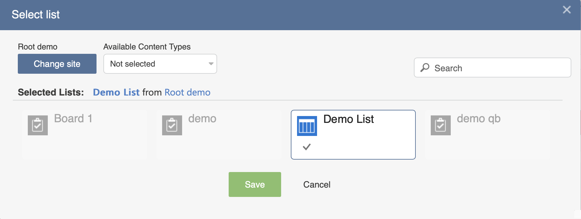 List setup - Virtosoftware Guides & Docs
