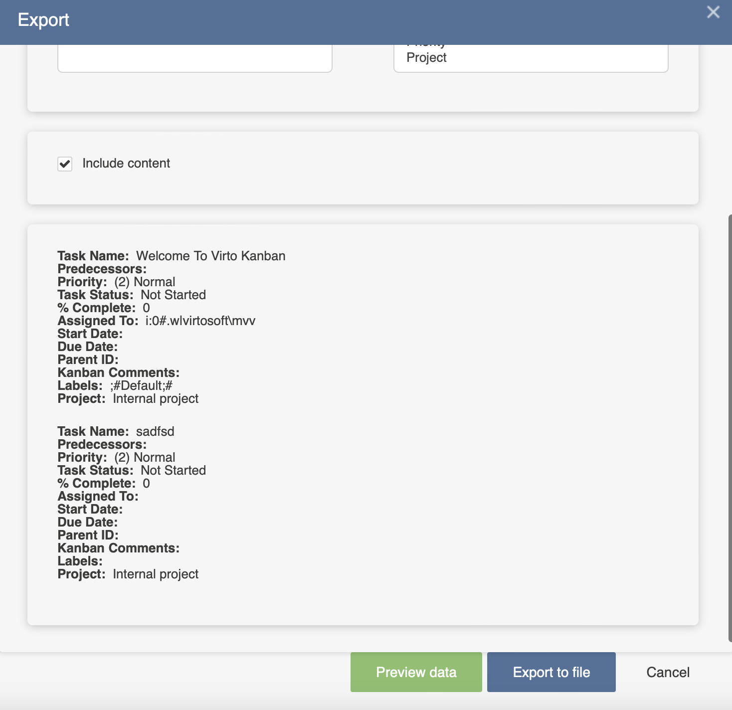 List setup - Virtosoftware Guides & Docs