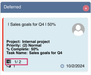 Subtask counter - Virtosoftware Guides & Docs