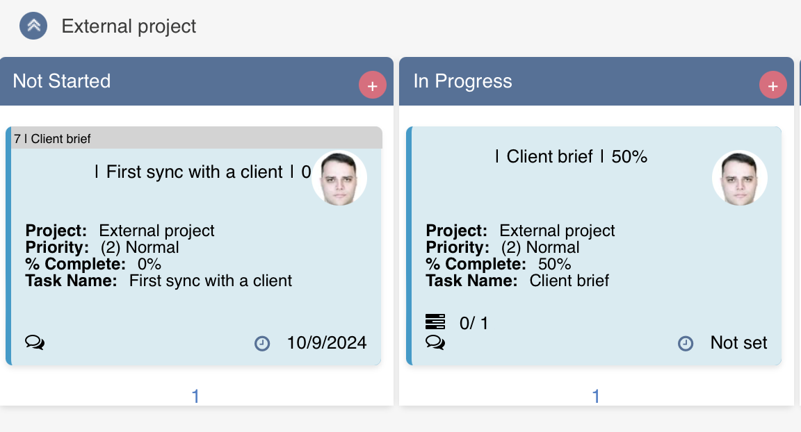 Subtasks on a kanban board - Virtosoftware Guides & Docs
