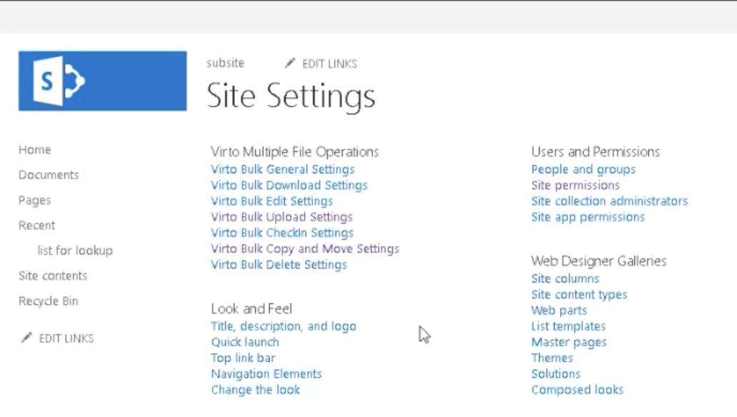 Site settings - Guides & Docs