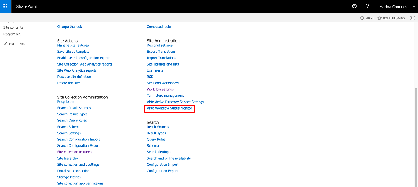 Viewing Workflow Information with Virto Workflow Status Monitor - Guides & Docs